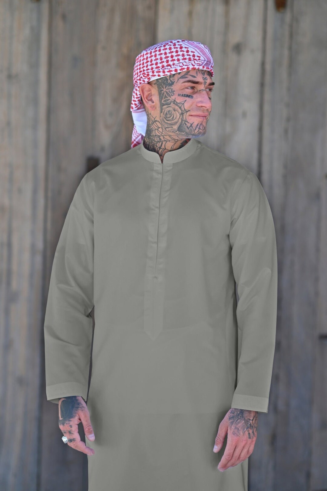 Mens Latte Bahraini Thobe, Kondura, Jubba for Men, Mens Thobe - Etsy