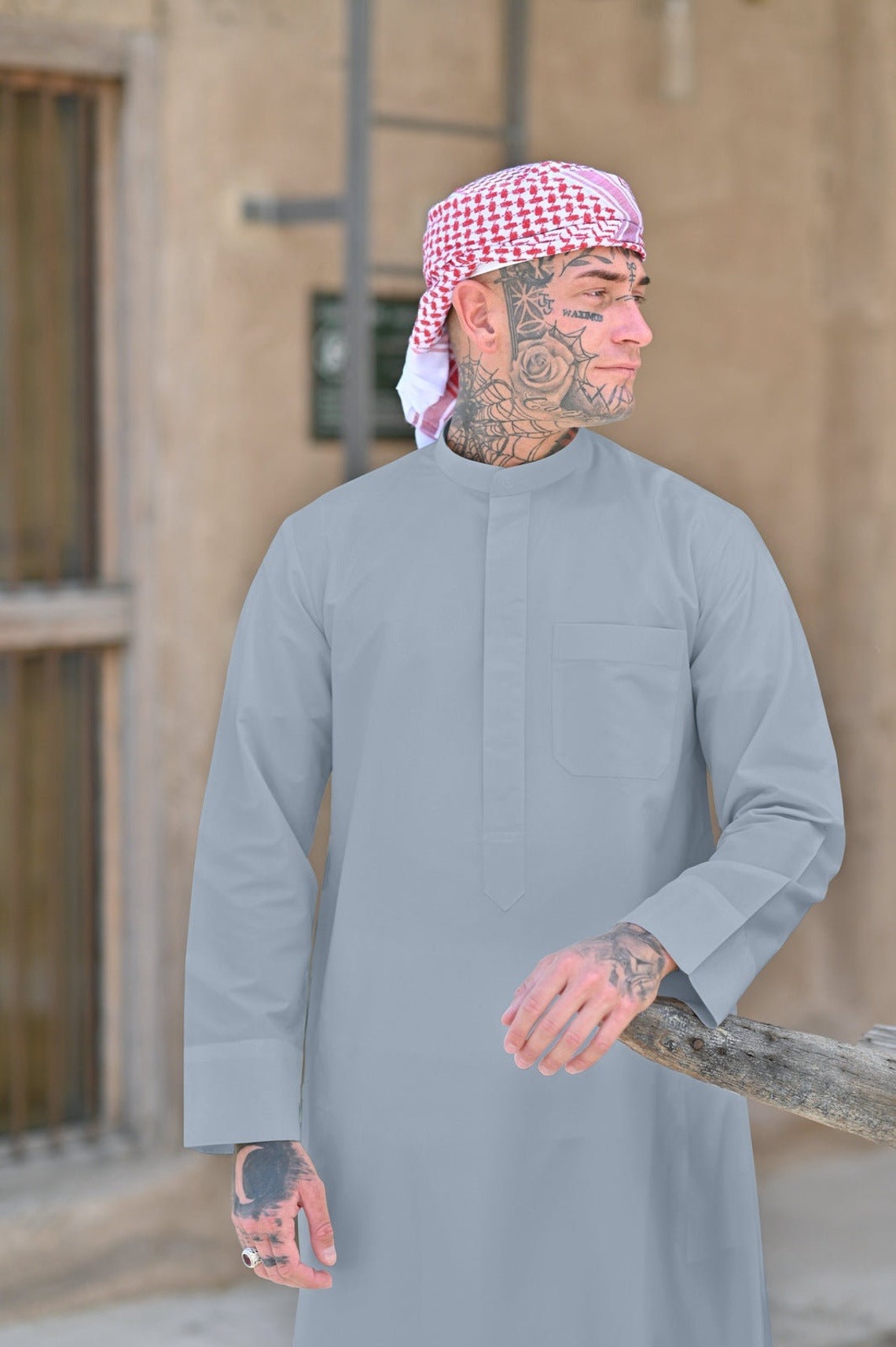 Mens Sky Blue Kuwaiti Thobe - Etsy