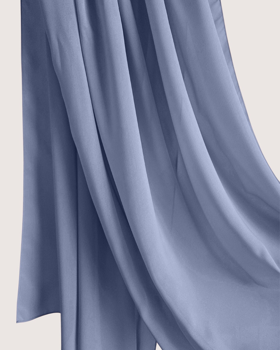 Premium Blue Chiffon Hijab Scarf - Etsy