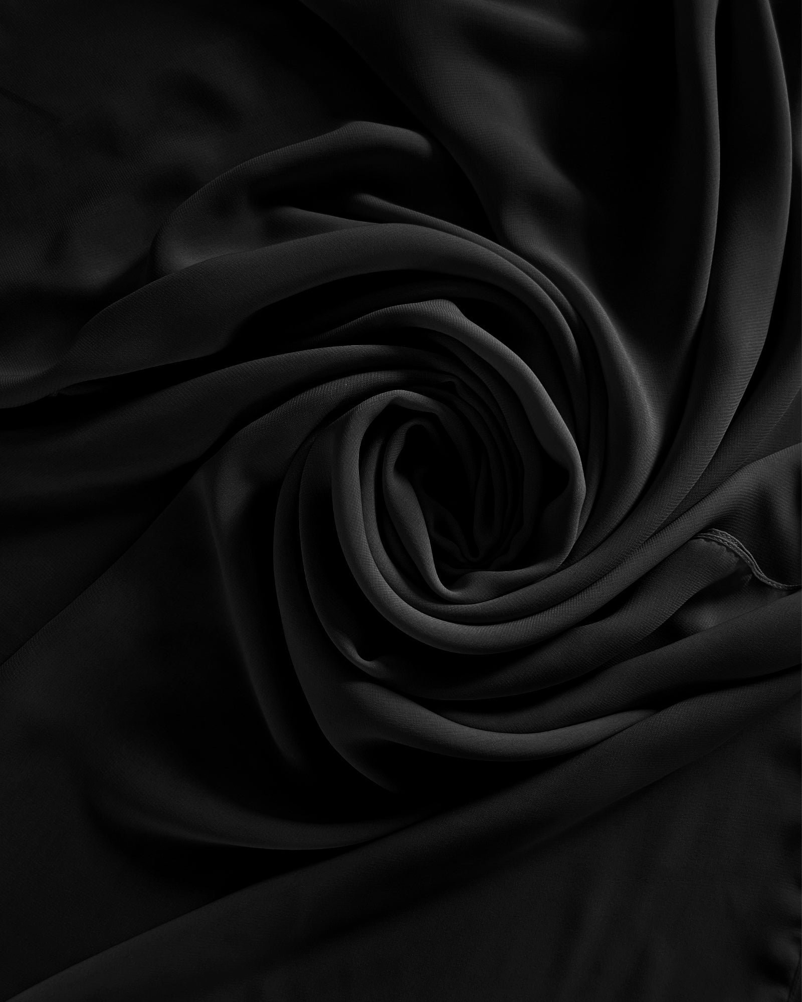 Premium Black Chiffon Hijab Scarf - Etsy