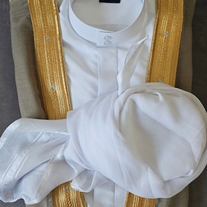 Mens Saudi Thobe 3 Pcs Set - Etsy