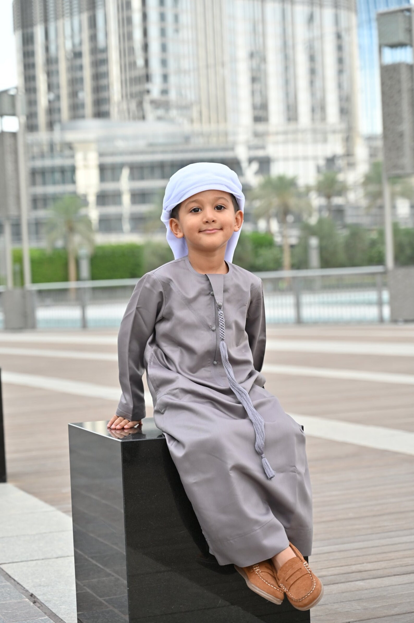 Grey Emirati Baby Jubba Thobes Jubbah Jubba Thawb Kandora Dishdasha ...