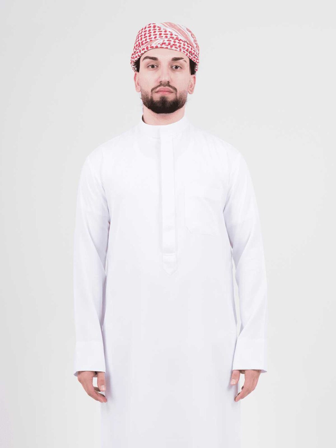 Mens White Semiramis Kuwaiti Thobes Jubbah Jubba Thawb Kandora ...