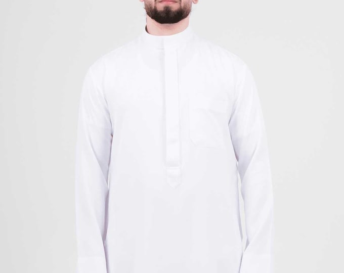Mens White Semiramis Kuwaiti Thobes Jubbah Jubba Thawb Kandora ...