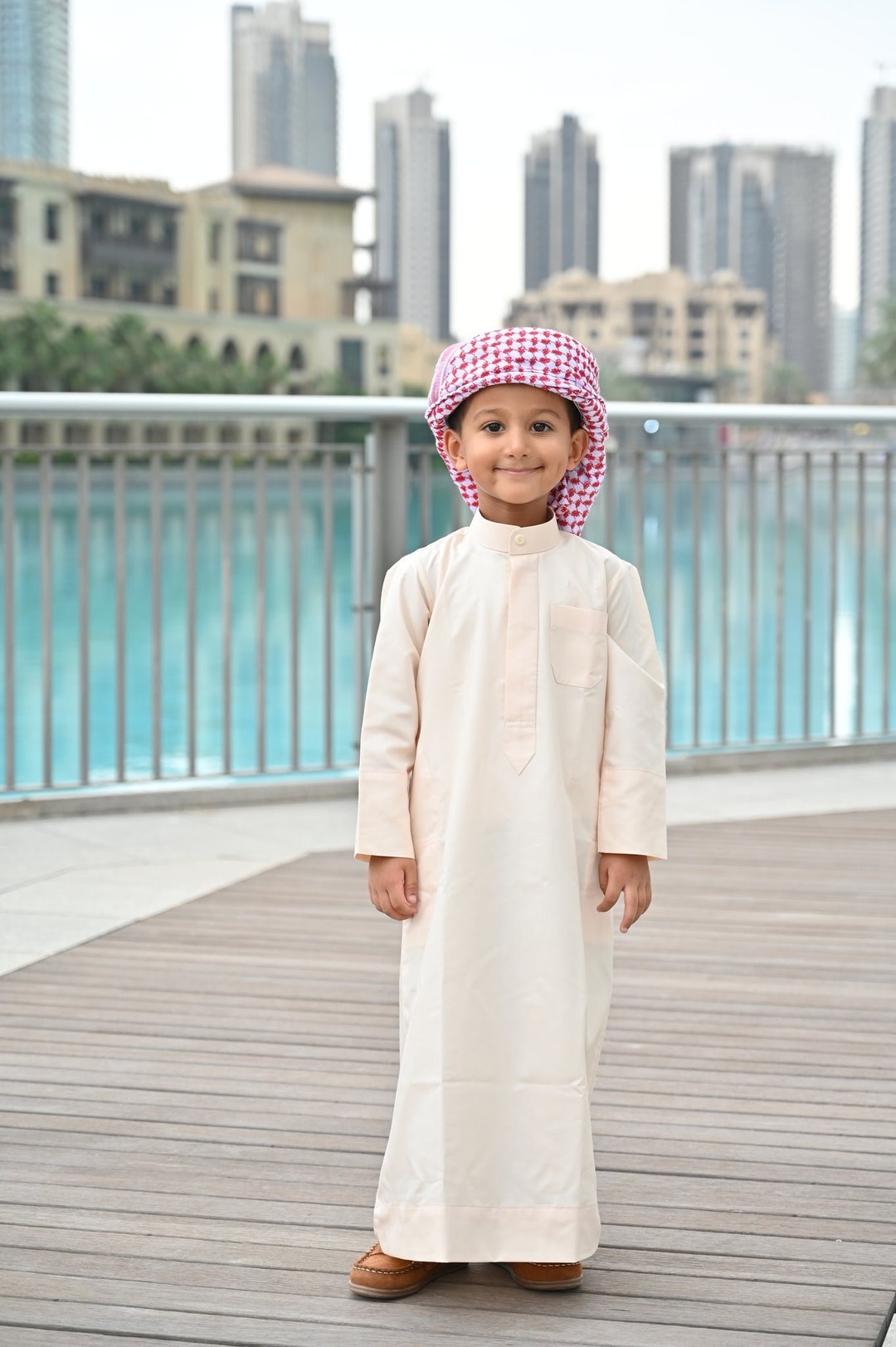 Beige Kuwaiti Boys Jubba Thobes Jubbah Jubba Thawb Kandora Dishdasha ...