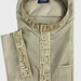 Mens Silvered Sage Saudi Thobe With Gold Embroidery - Etsy