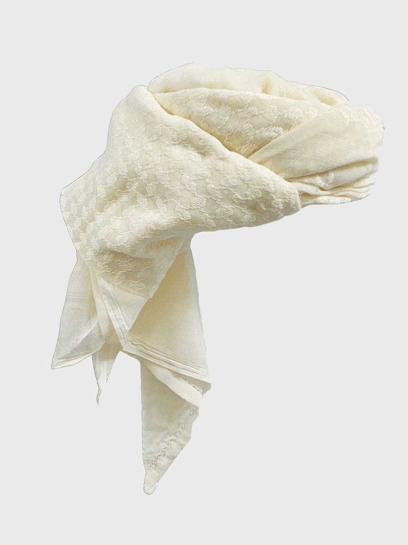 Mens Ready Made Cream Arab Hat Shemagh Keffiyeh - Etsy