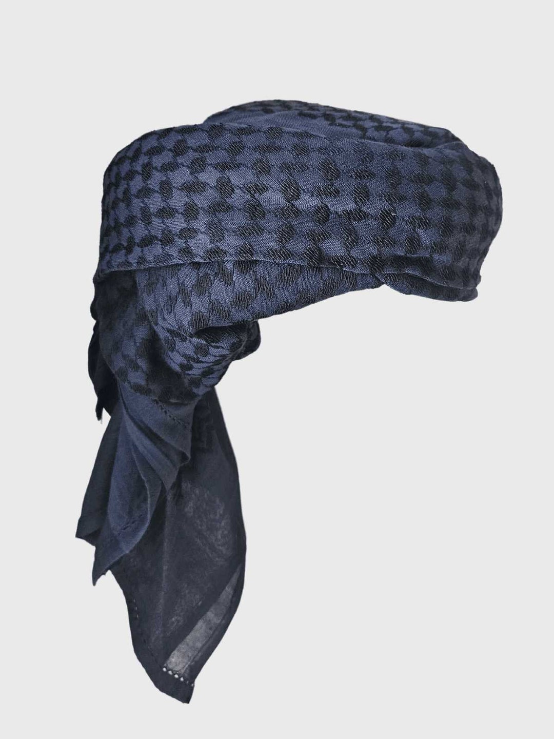 Mens Ready Made Navy Arab Hat Shemagh Keffiyeh - Etsy