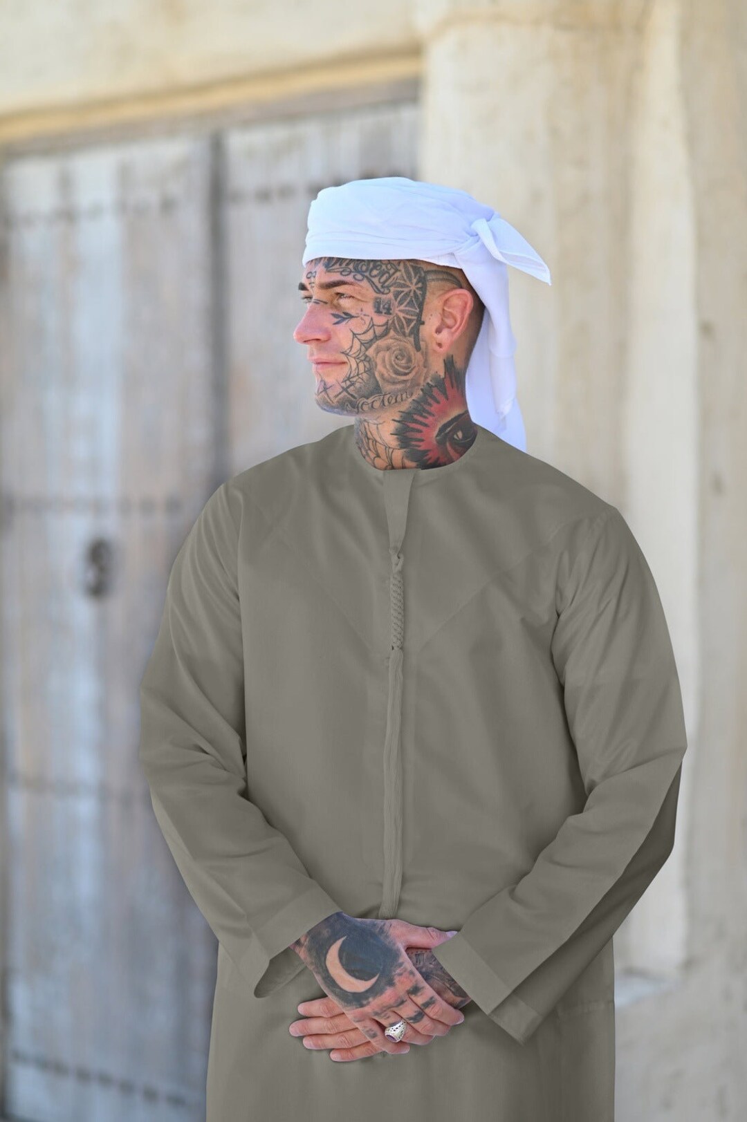 Mens Emerald Green Emirati Thobe, Kondura, Jubba for Men, Mens Thobe - Etsy