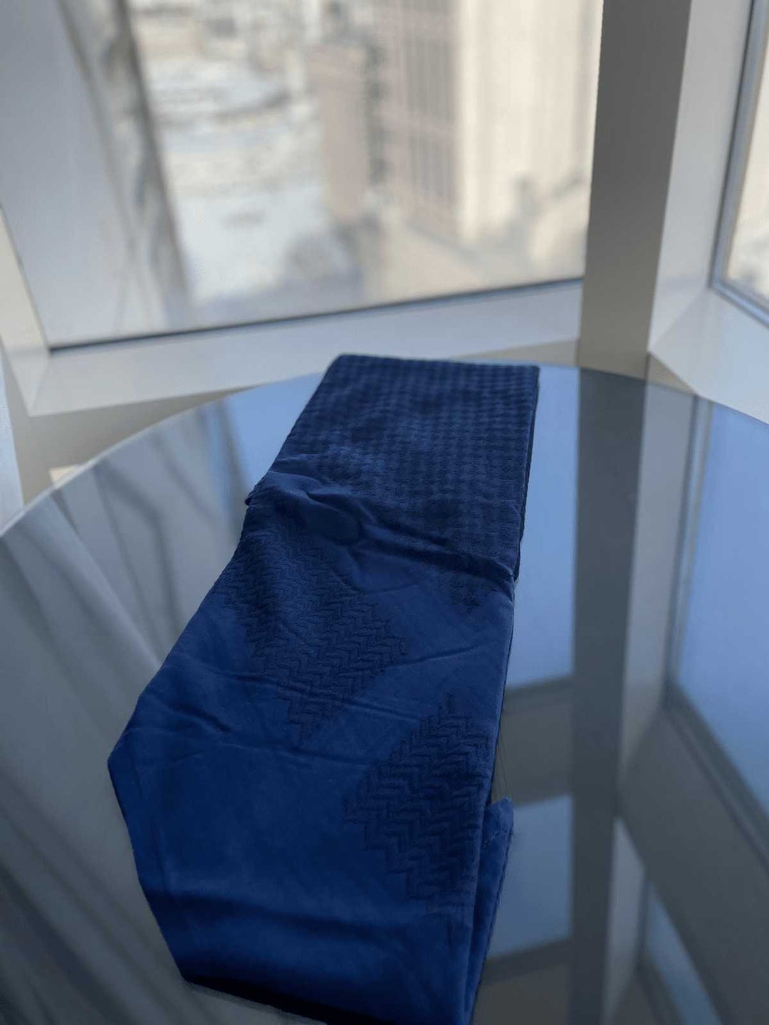 Unisex Navy Keffiyeh Scarf Original Arab Scarf Saudi Arabian Kufi ...