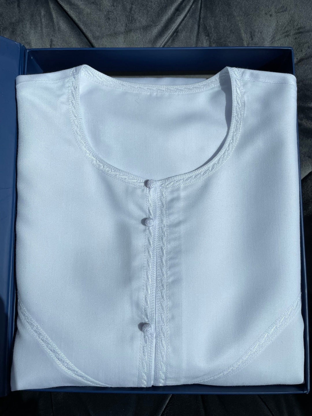 Mens White Emirati Thobes Jubbah Jubba Thawb Kandora Dishdasha Jalabiya ...
