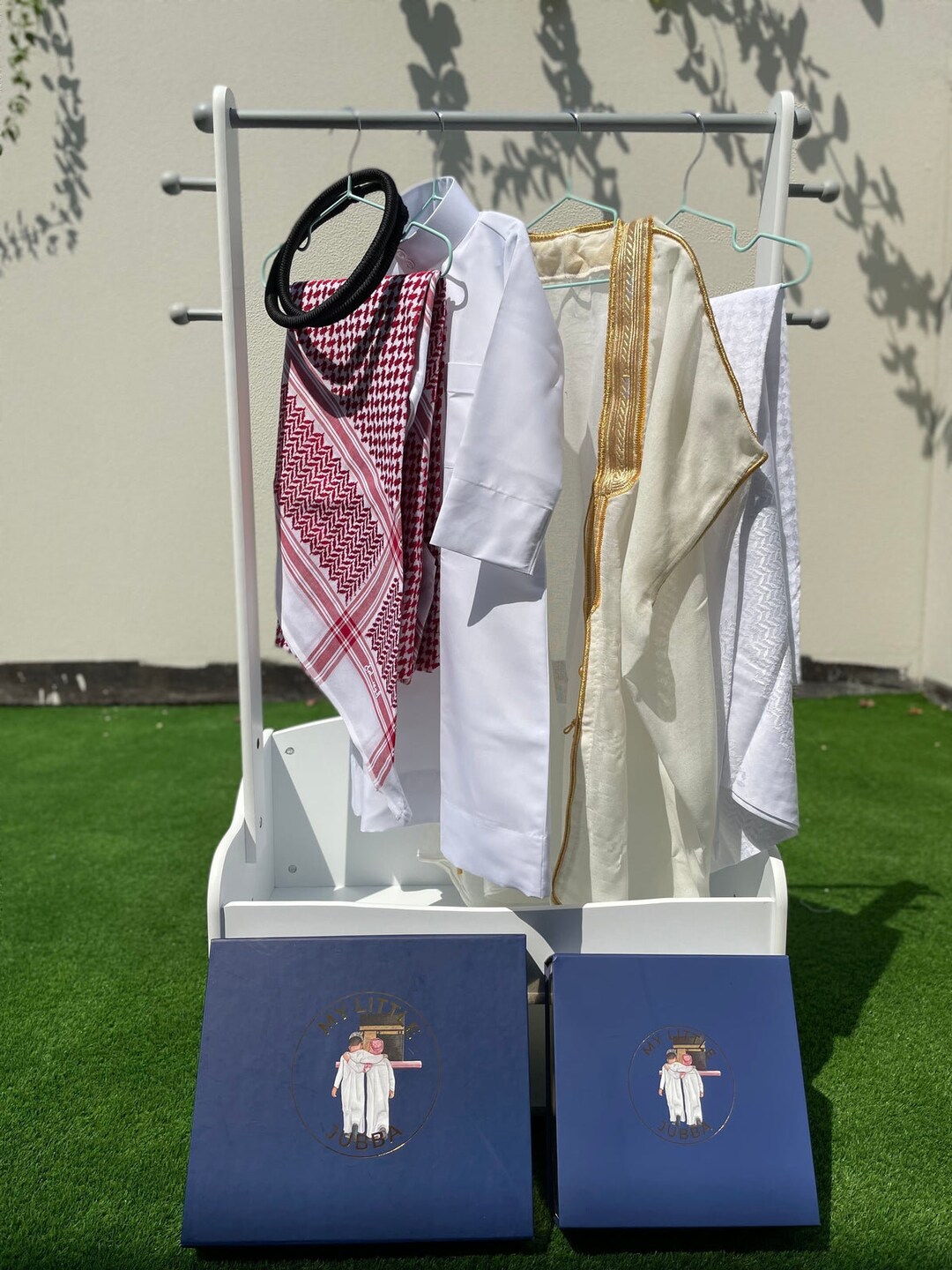 Prestige Baby Boy Thobe Cream Bisht 0 to 12 Months 5 Item Thobes Jubbah ...
