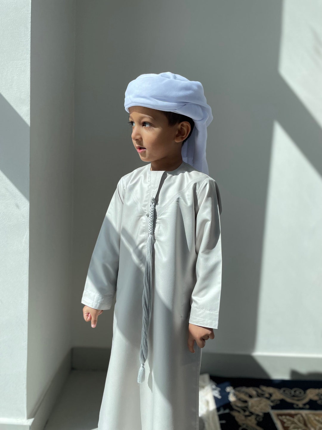 Light Green Emirati Baby Jubba Thobes Jubbah Jubba Thawb Kandora ...