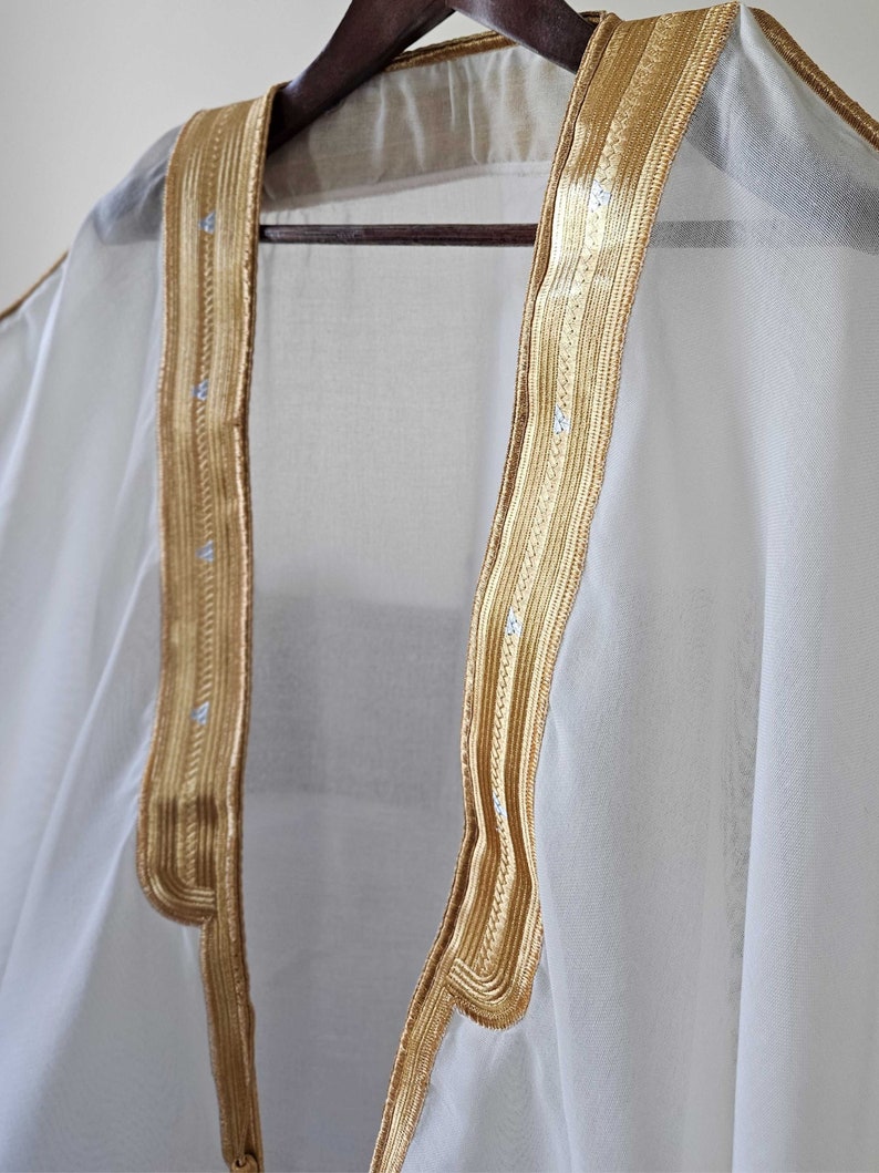 Men's High Quality White Bisht - Etsy