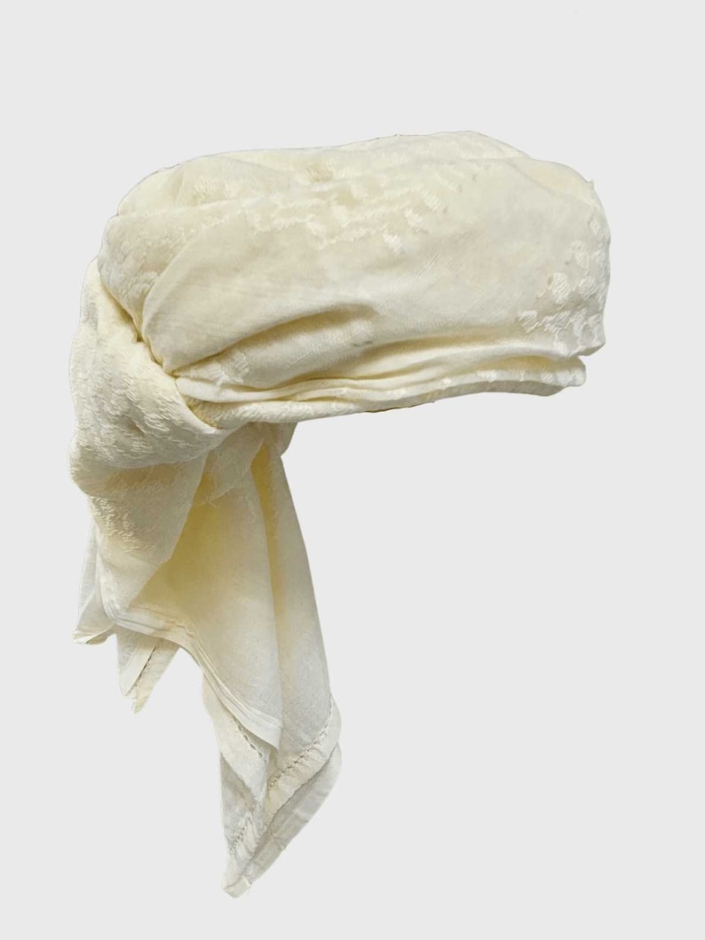 Mens Ready Made Cream Arab Hat Shemagh Keffiyeh - Etsy
