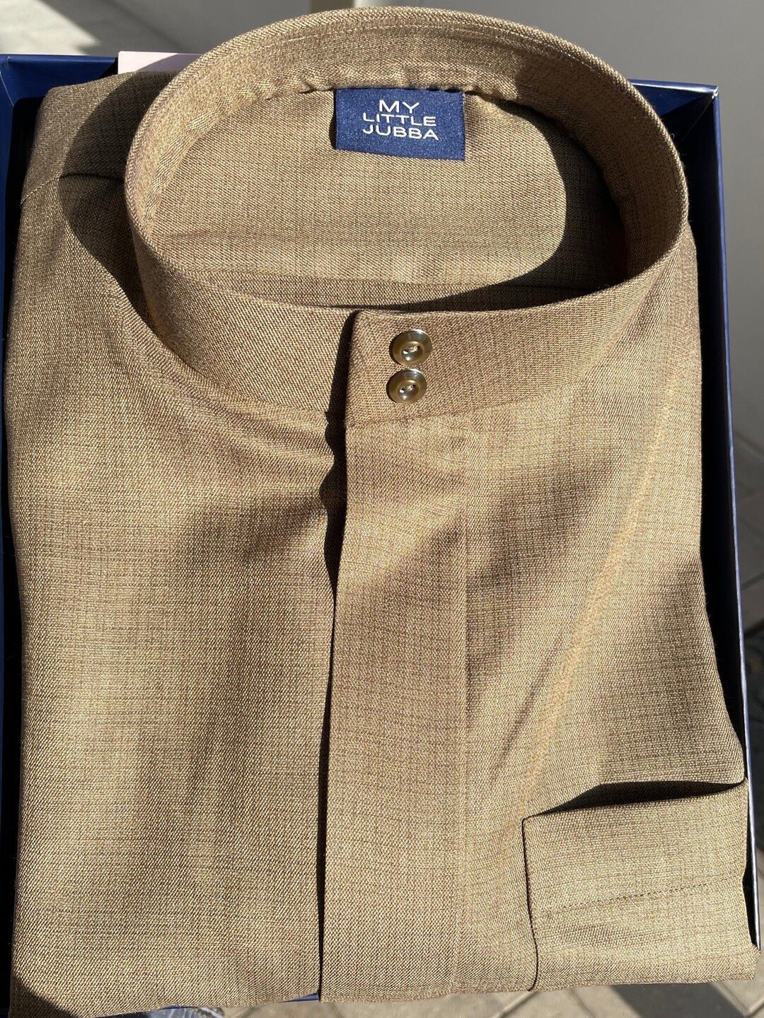 Mens Deep Bronze Saudi Wool Mix Thobes Jubbah Jubba Thawb Kandora ...