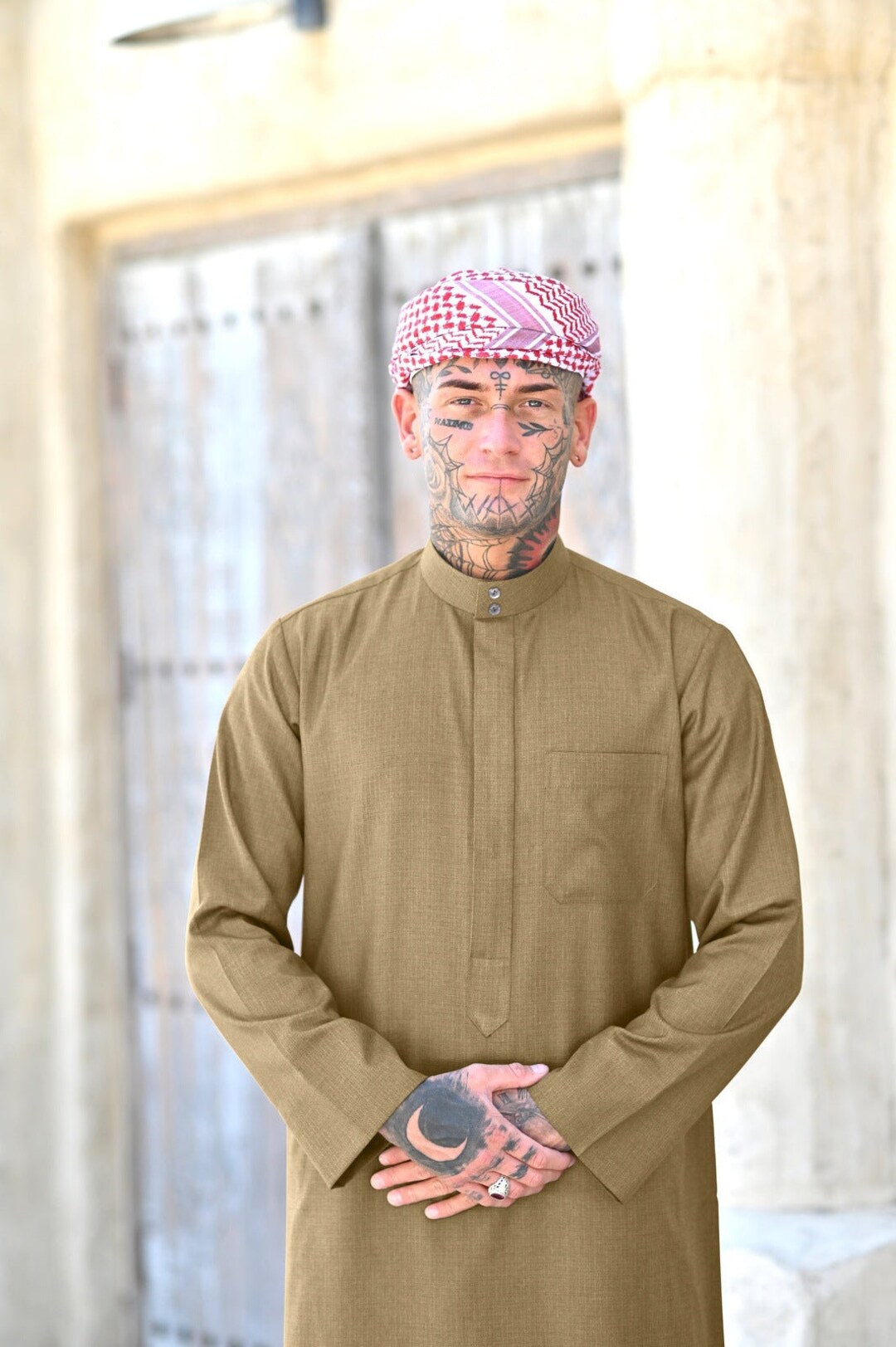 Mens Golden Sand Saudi Thobe jubba / Kondura / Qamees for Men - Etsy