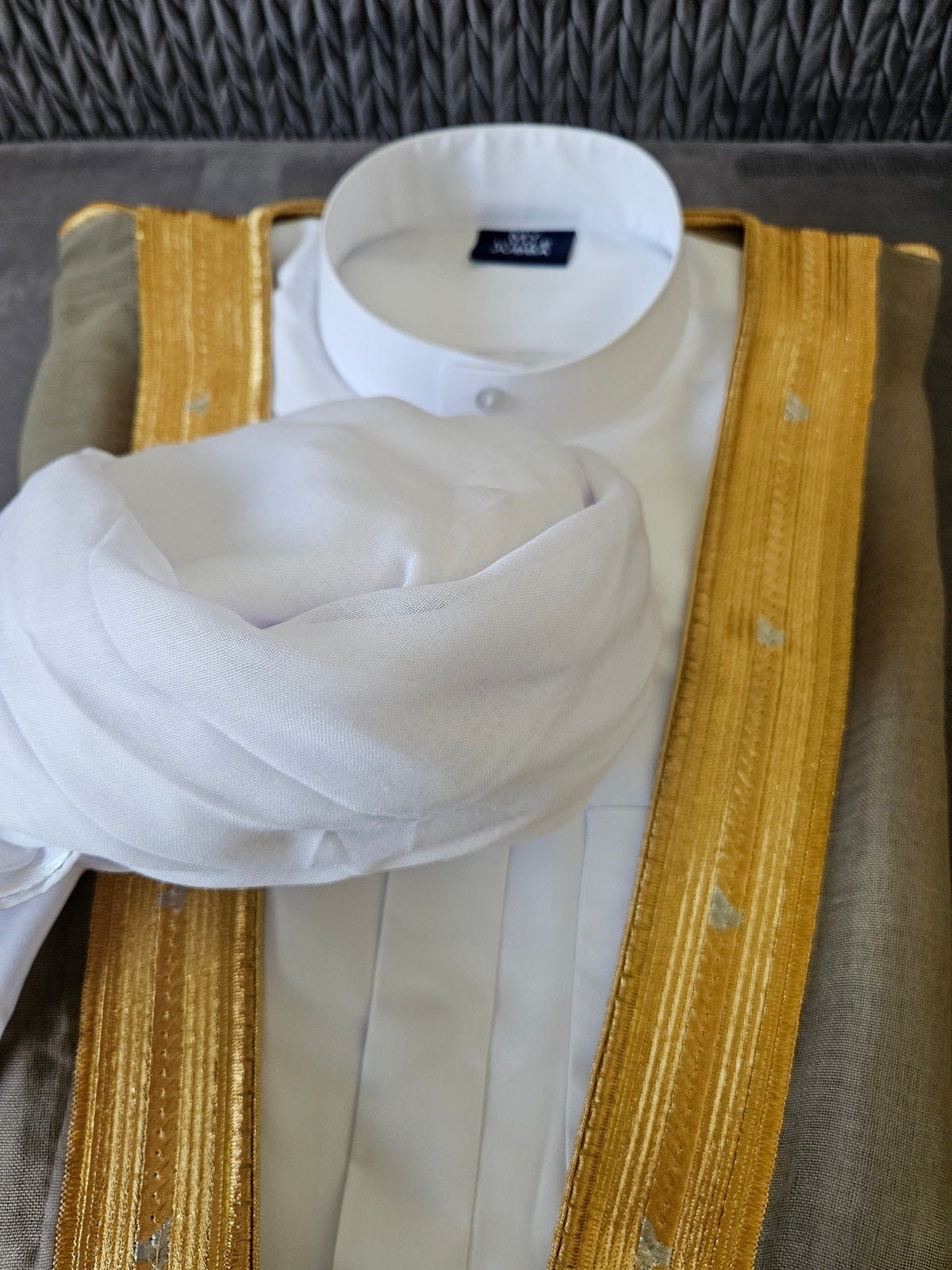 Mens Saudi Thobe 3 Pcs Set - Etsy