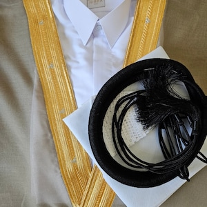 Mens Qatari Thobe 5 Pcs Set (white Shemagh) - Etsy