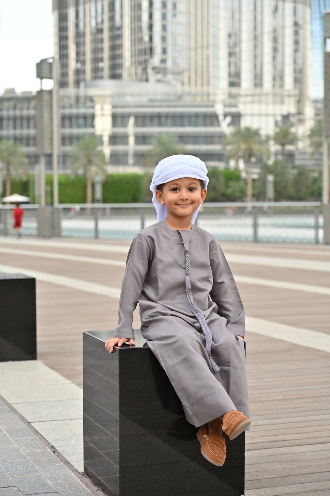 Grey Emirati Boys Jubba Thobes Jubbah Jubba Thawb Kandora Dishdasha ...