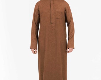 Mens White Qatari Wool Mix Thobes Jubbah Jubba Thawb Kandora Dishdasha Jalabiya Kaftan Qamis ...