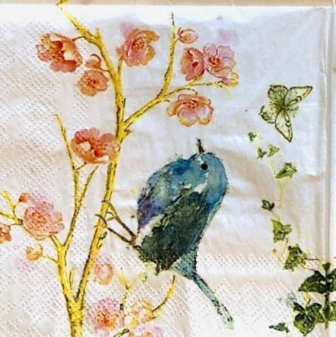4 Paper Single Napkins Bird New Decoupage Scrapbooking - Etsy