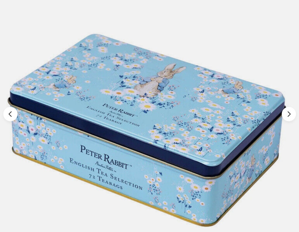 New English Tea Peter Rabbit Daisies Tea Selection Tin 72 Teabags ...