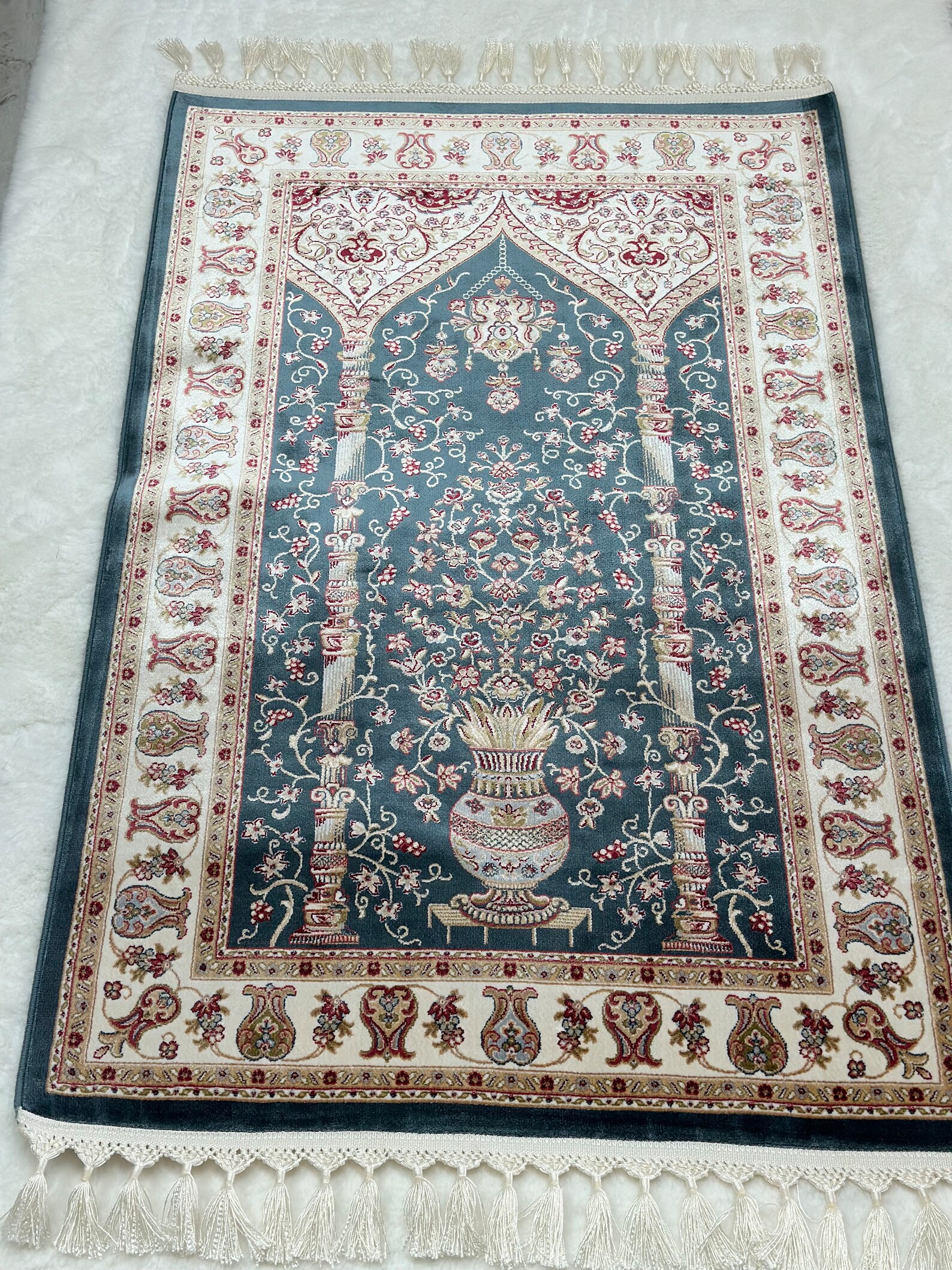 Premium Islamic Favors Gift Gift Thick Mat Elite Rug Blue Prayer Rug ...