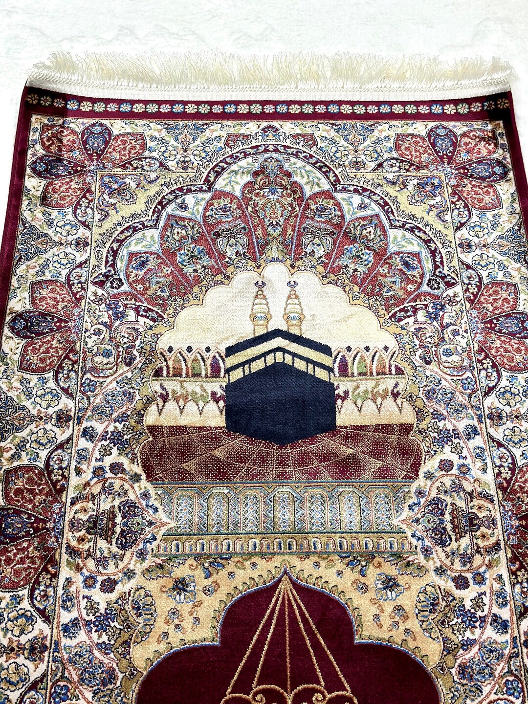 Premium Quality Luxury Prayer Mat Rug Silk Soft Large Comfortable ...