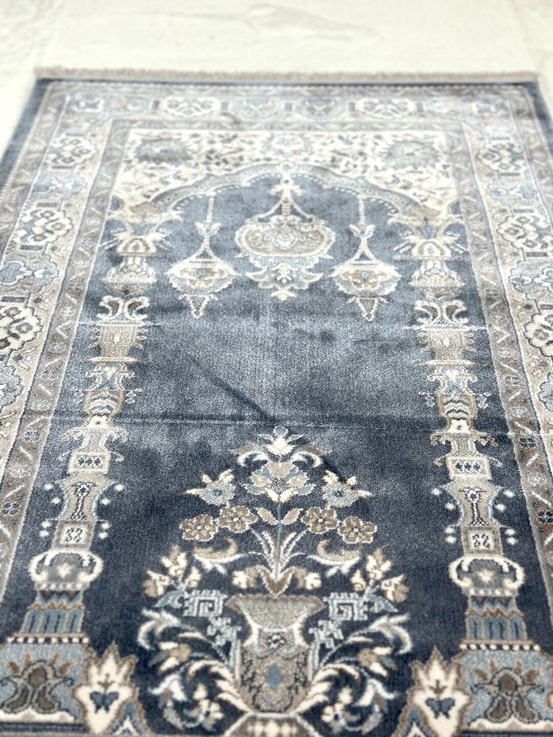 Blue Prayer Rug Luxury Prayer Rug Eid Gift Ramadan Gift Muslim Wedding ...