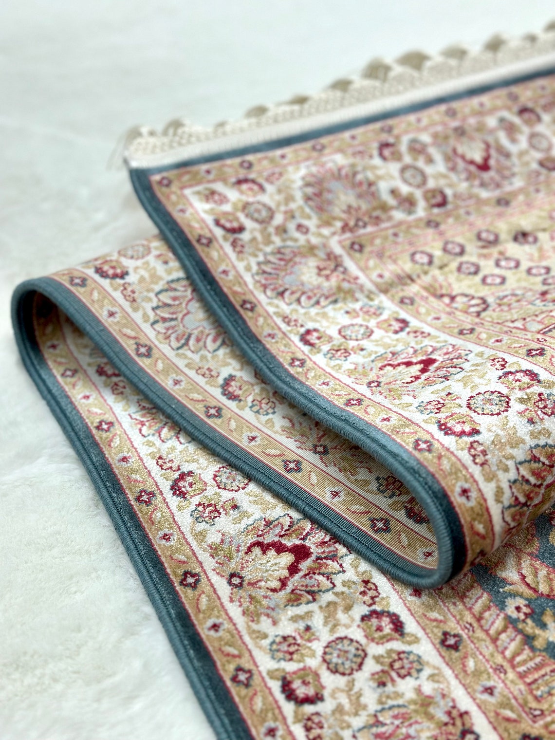 Silk Bamboo Prayer Mat, Luxury Muslim Prayer Rug, Islamic Prayer Mat ...
