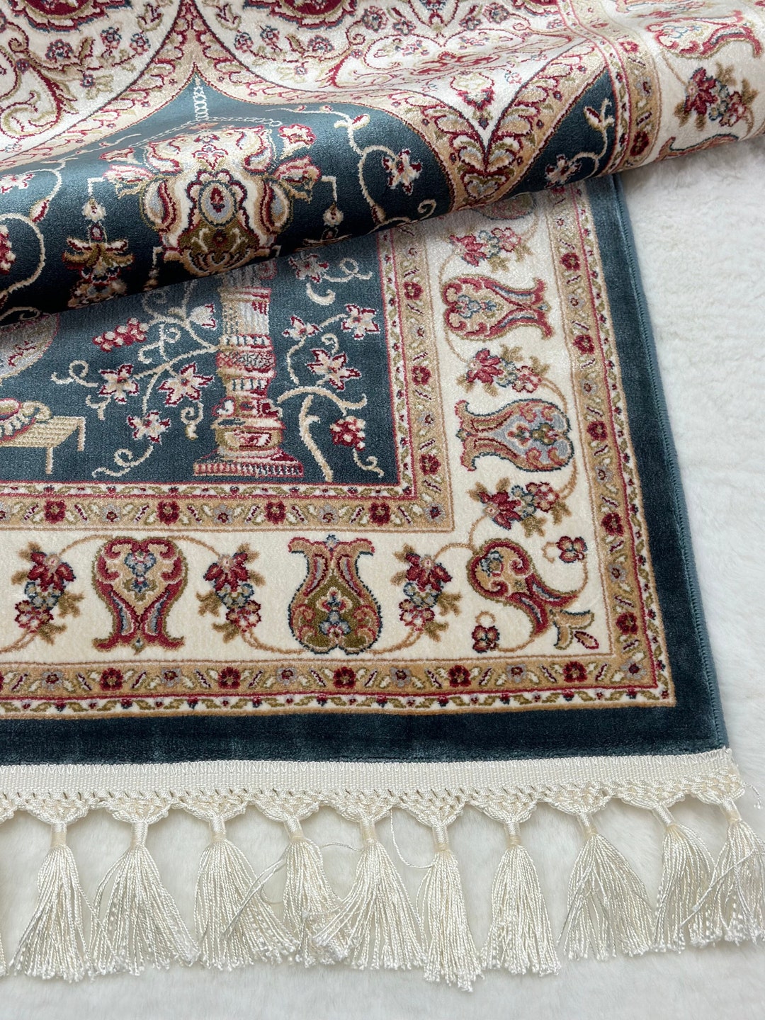 Premium Islamic Favors Gift Gift Thick Mat Elite Rug Blue Prayer Rug ...