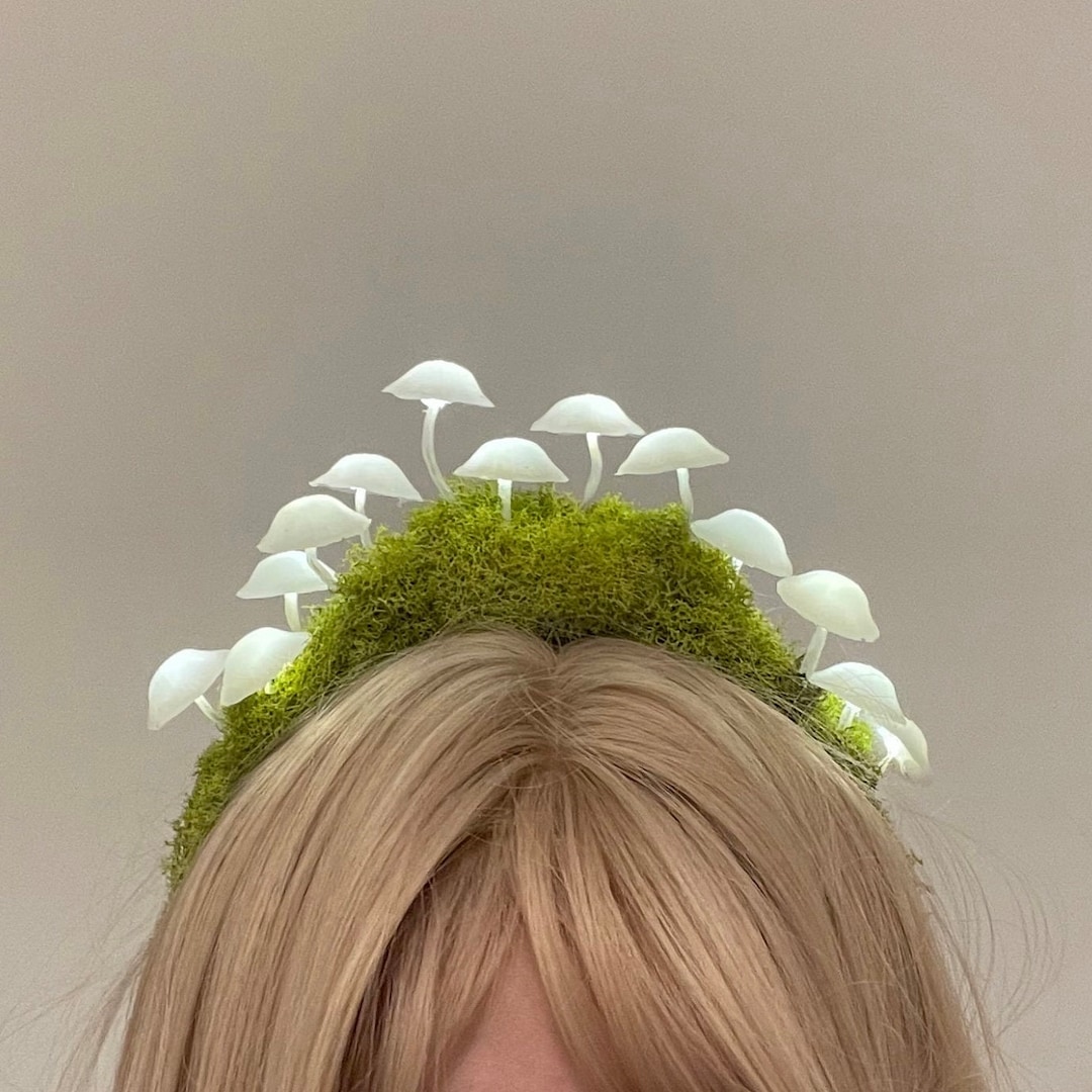 Glowing Mushroom Fairy Crown - Rave Headpiece - Woodland Fantasy ...