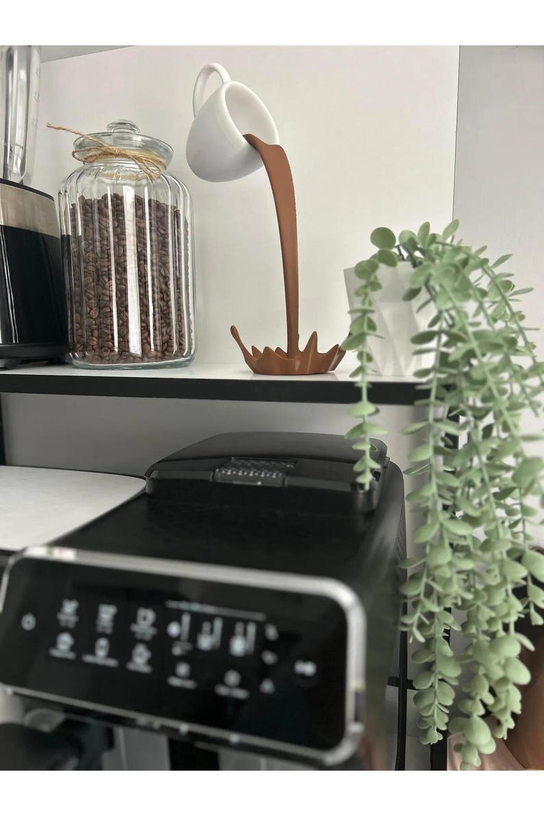 Decorative Spilled Coffee Figure Coffee Corner - Etsy