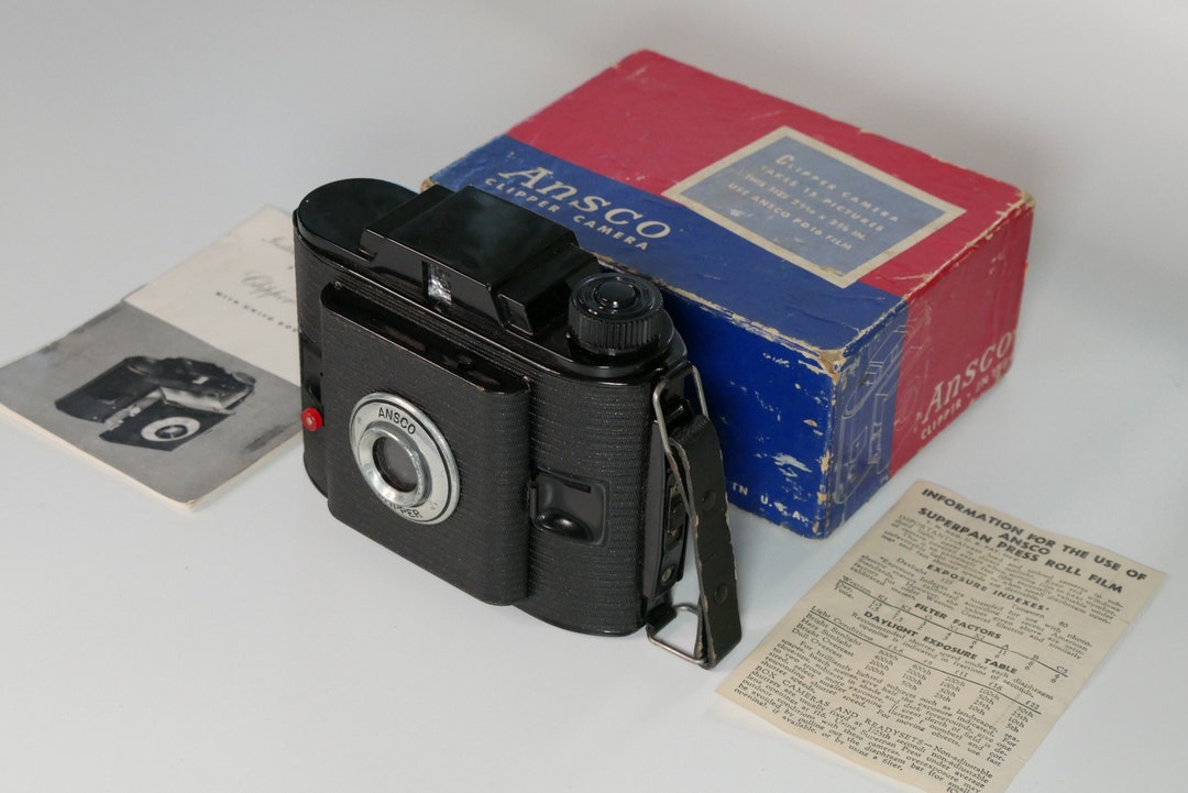 Ansco Clipper 1940's Vintage Art Deco Style Point and Shoot Camera From ...
