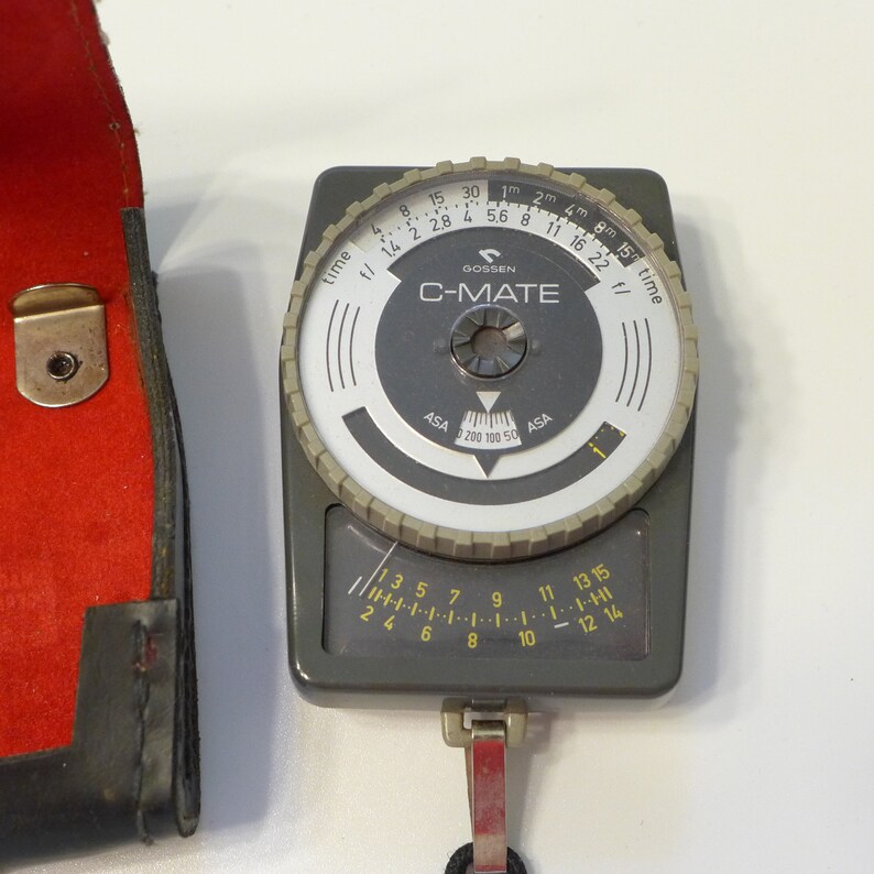 Vintage Gossen C-mate Exposure Light Meter With Leather Case - Etsy