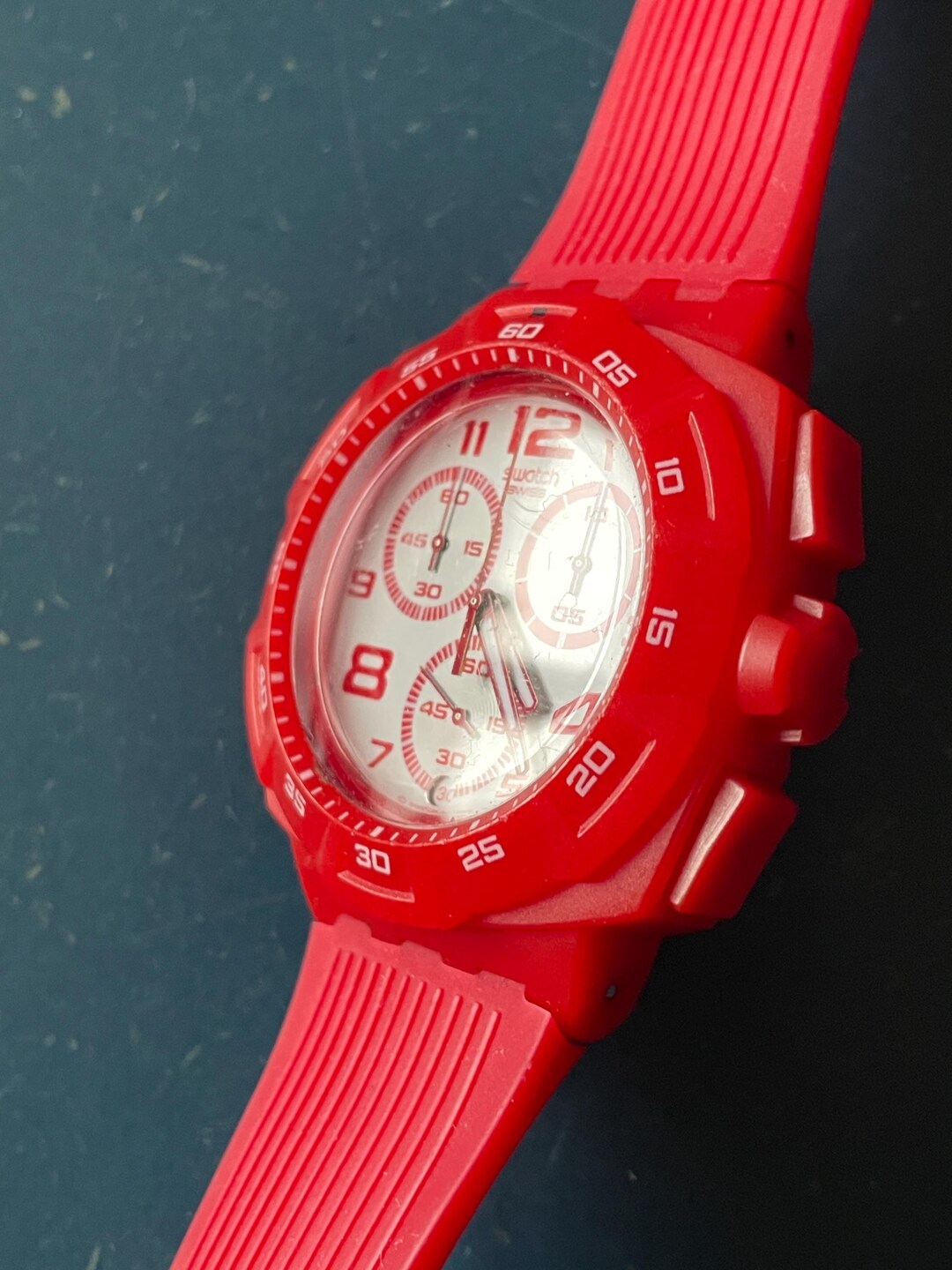 Swatch New Chrono Hot Chili Watch ASUIR400 - Etsy