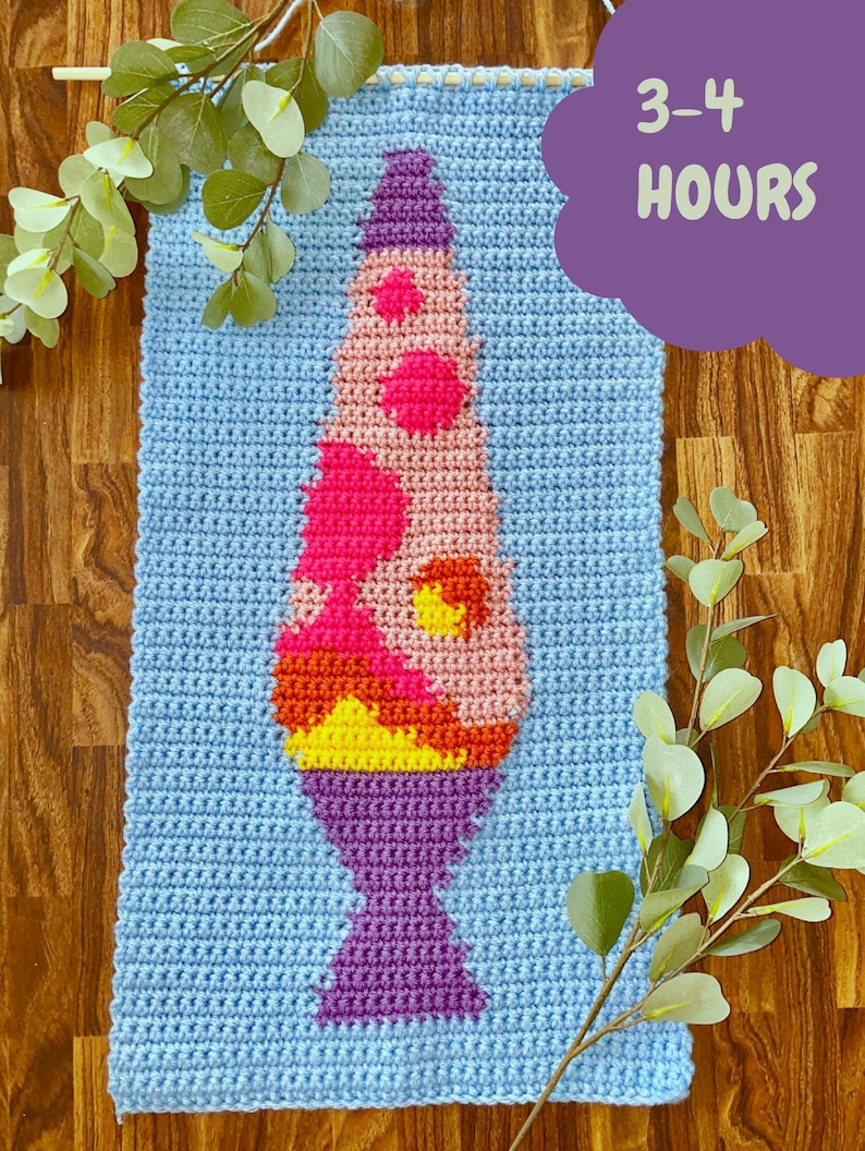 Lava Lamp Crochet Wall Hanging - Etsy