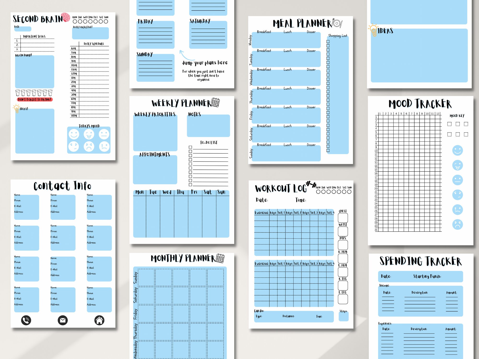 Digital Adhd Planner Undated Planner Daily Adhd Planner Printable ...