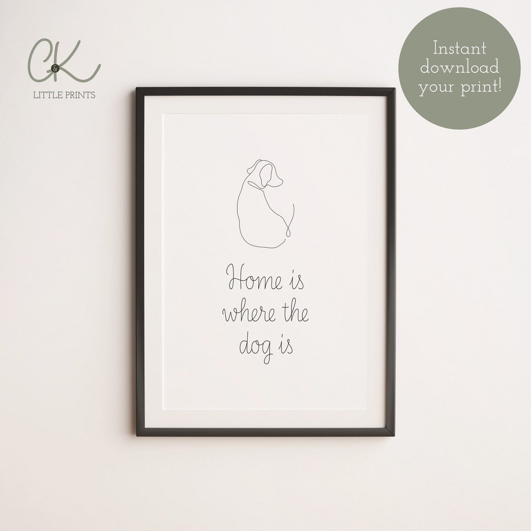 Printable Dog Quote Poster | Portrait | Printable | Instant | Wall Art ...