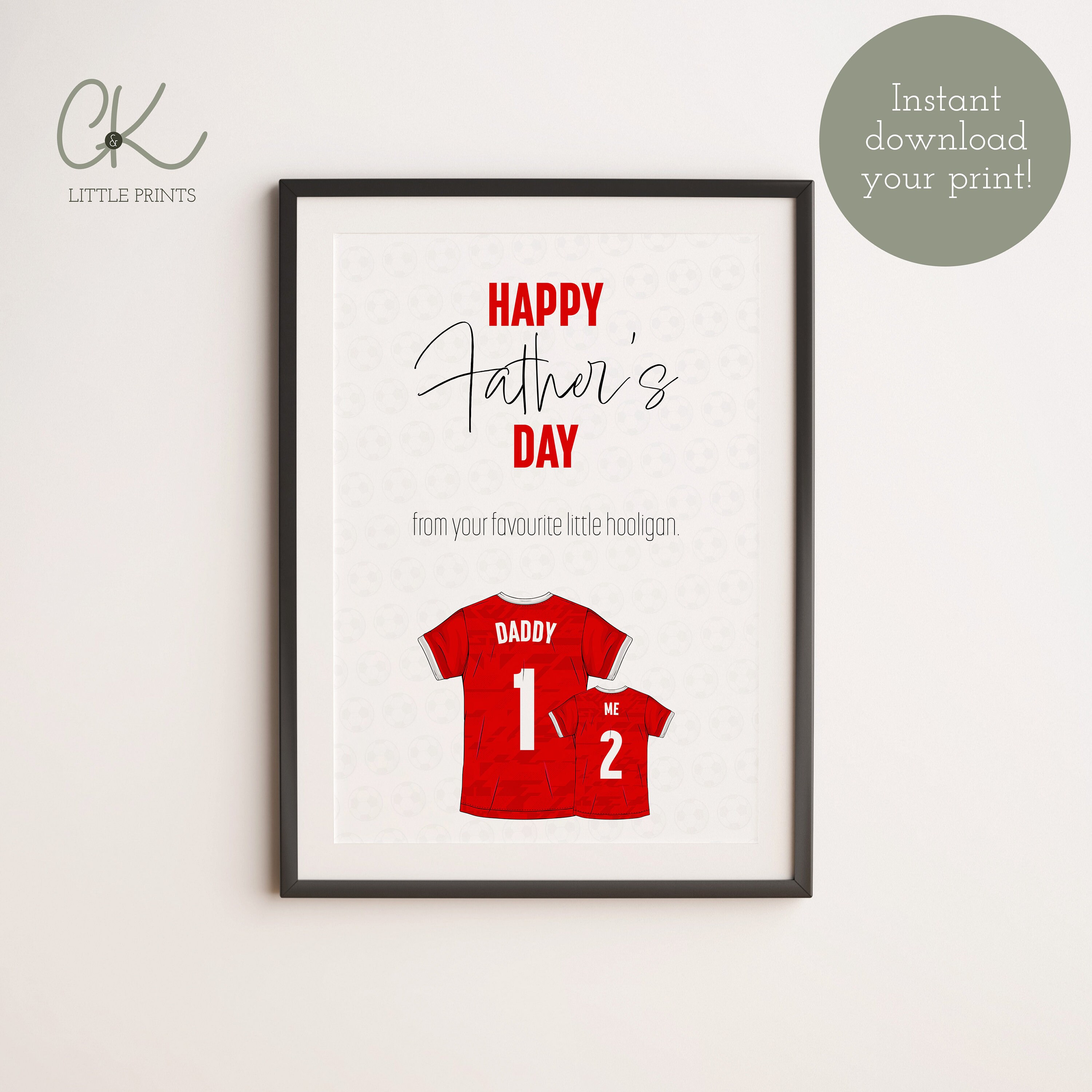 Father's Day Poster Portrait Printable Instant Wall Art A4 and A3 - Etsy