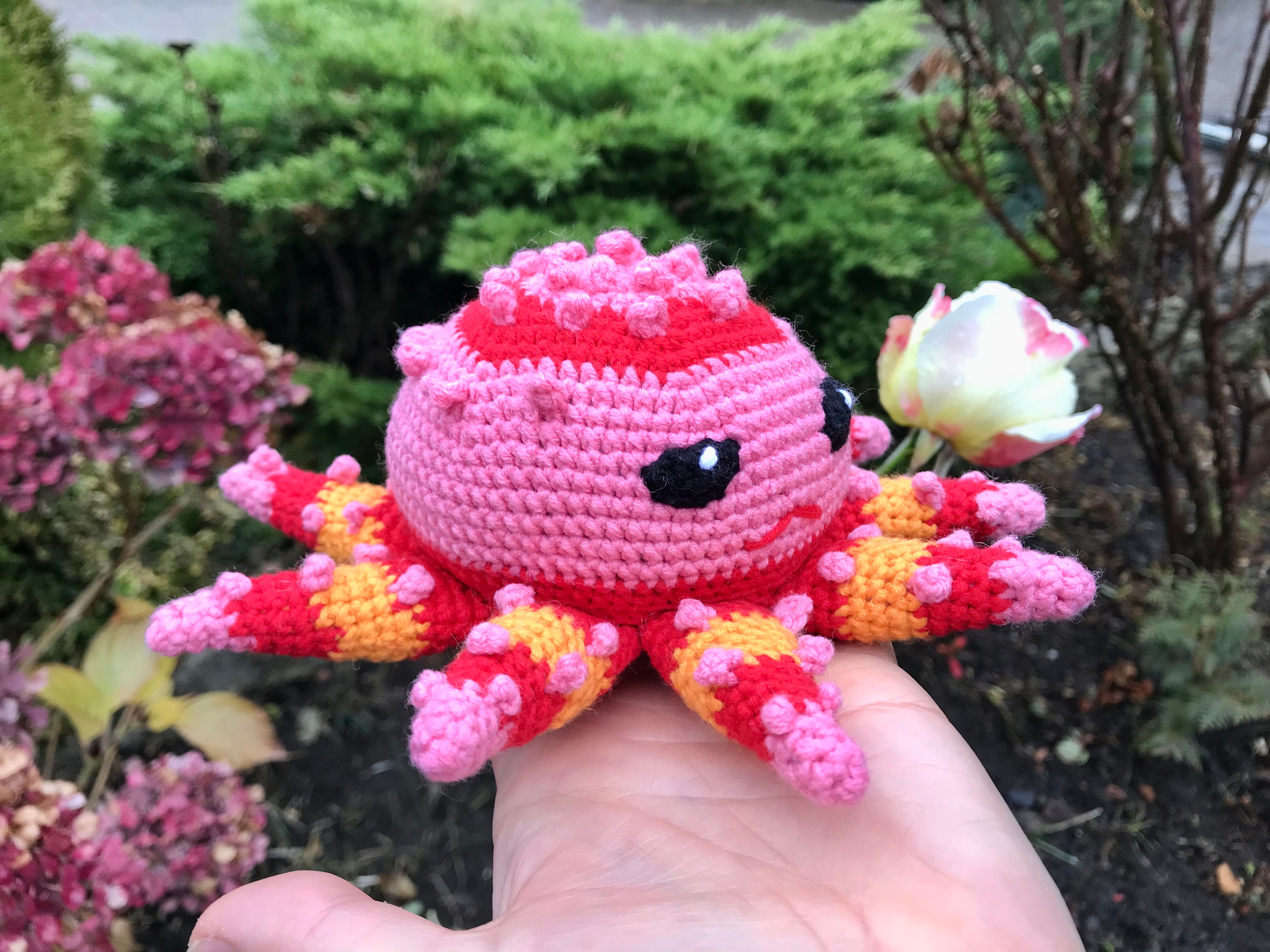 Crown of Thorns Red Starfish Toy Crochet Inspired Octonauts Angry ...