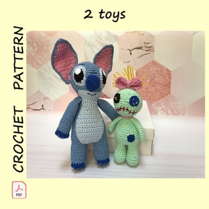 Stitch and Scrump Crochet Pattern Inspired Voodoo Doll Amigurumi ...