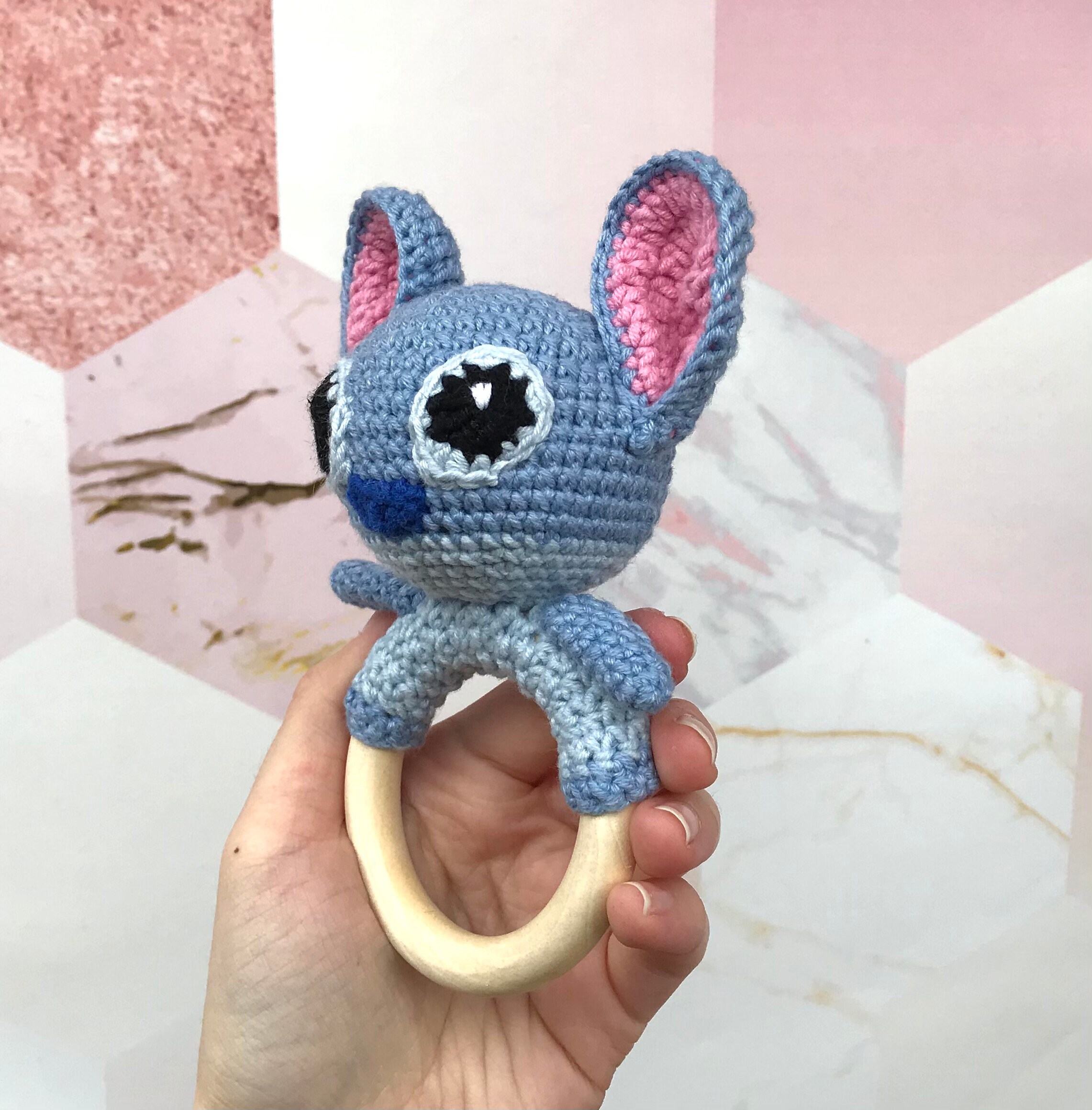 Stitch Rattle Crochet Pattern Inspired Plushie Lilo Scrump Voodoo Toy ...