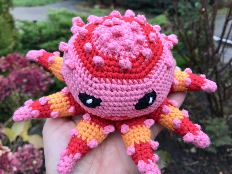 Crown of Thorns Red Starfish Crochet Pattern Inspired Octonauts Angry ...