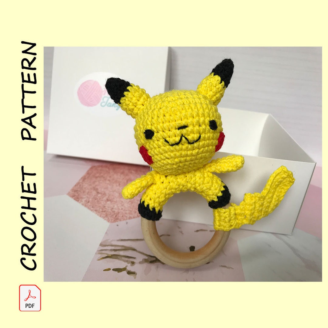 Pikachu Pokemon Rattle Pattern Inspired Amigurumi Tutorial PDF Digital ...