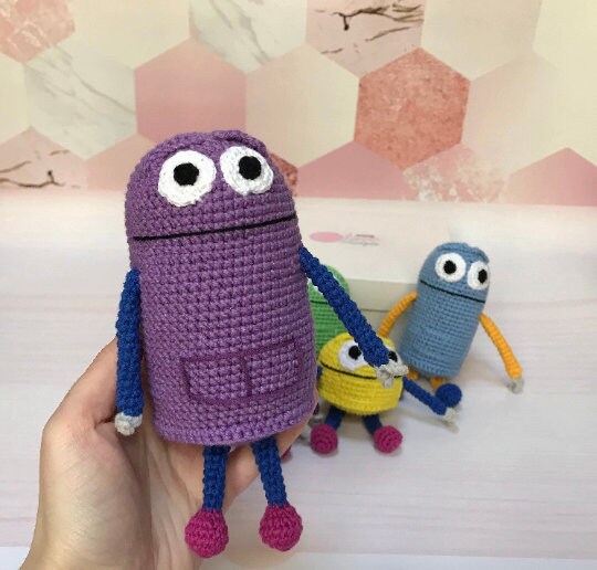 Storybots Crocheted Inspired Pattern of 5 Toys Stuffed - Etsy