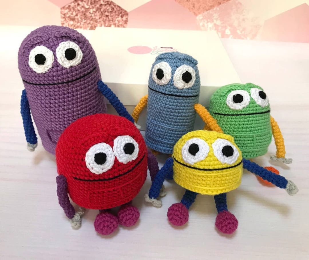 Storybots Inspired Crochet Toy Made to Order Plushie Rainbow Bots ...