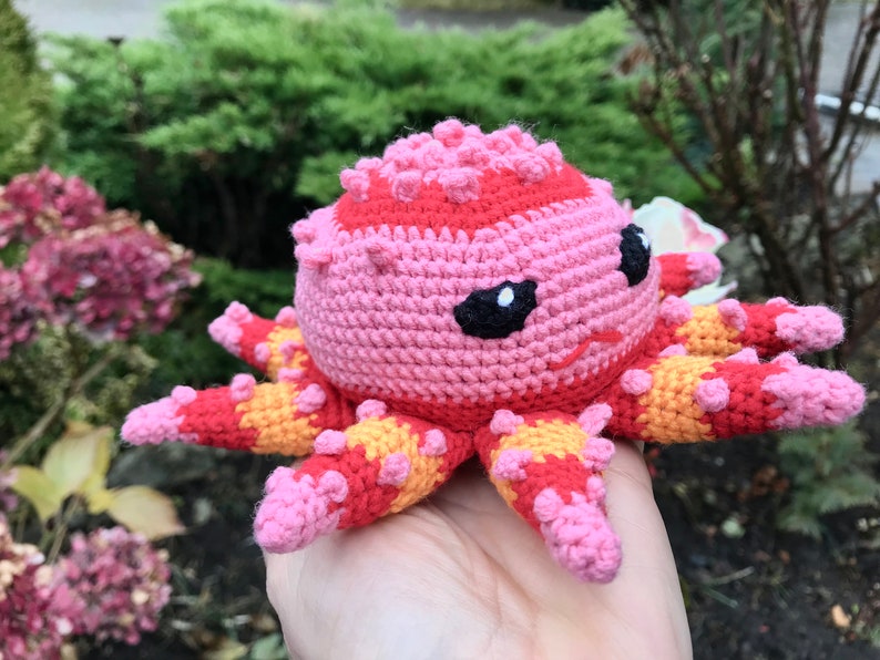 Crown of Thorns Red Starfish Crochet Pattern Inspired Octonauts Angry ...