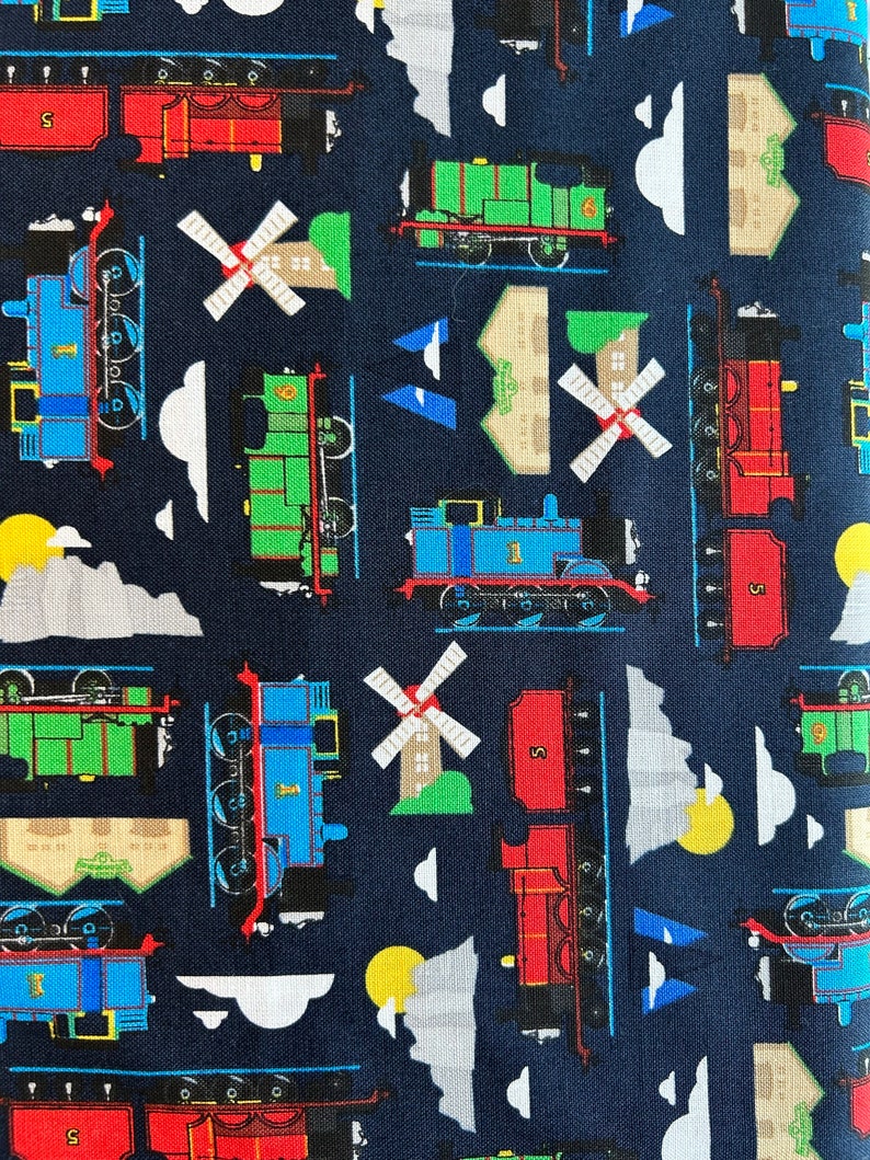 Riley Blake Thomas and Friends Sodor All Aboard Navy - Etsy Hong Kong